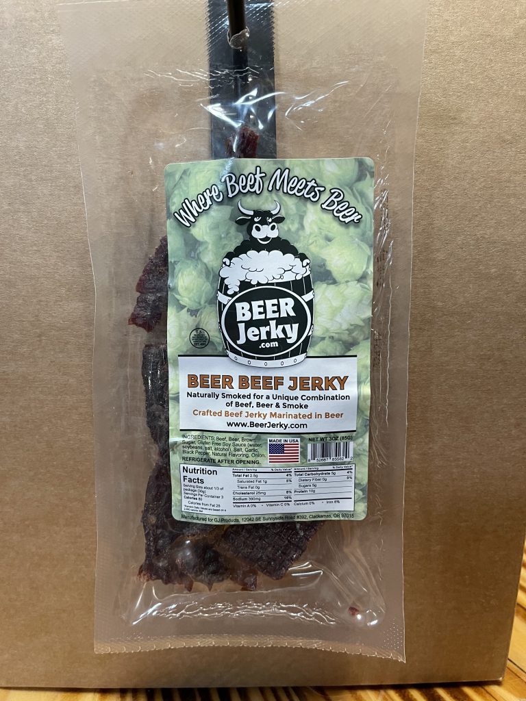 GJ Beer Beef Jerky 3oz - Bella Organic Farm - Organic Farm and Winery ...